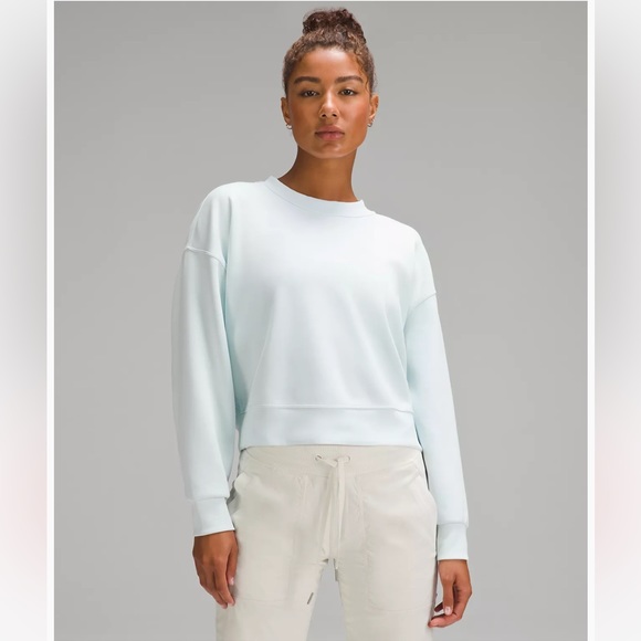 lululemon athletica | Tops | Lululemon Perfectly Oversized Cropped Crew ...